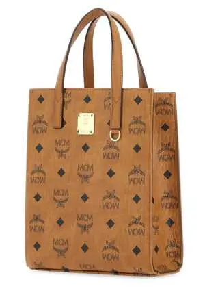 Mcm Monogrammed Canvas Shopping Tote - Multicolor