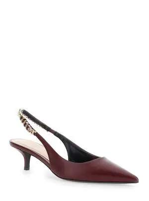 Gucci Leather Ancora Slingback Pumps - Multicolor