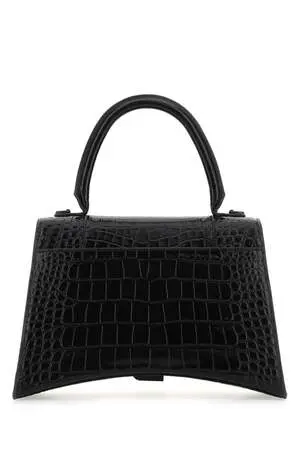 Balenciaga Leather Hourglass Handbag - Black