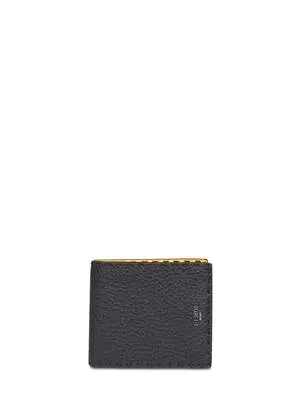 Fendi Black And Yellow Selleria Bi-fold Wallet - Multicolor