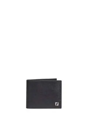 Fendi Black Squared Ff Bi-fold Wallet - Multicolor