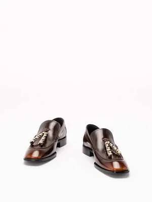 Loewe Loafers With Chain Detail