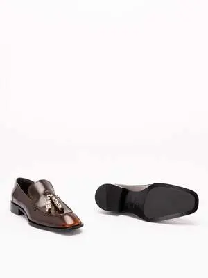 Loewe Loafers With Chain Detail