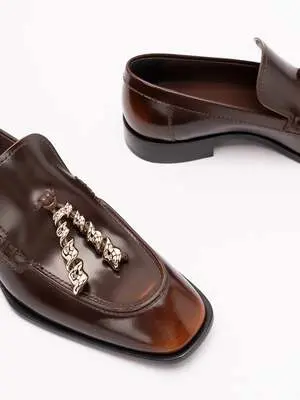 Loewe Loafers With Chain Detail