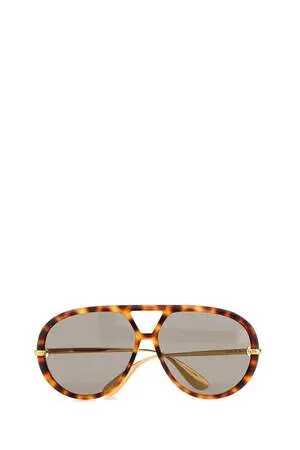 Bottega Veneta Acetate Classic Aviator Sunglasses