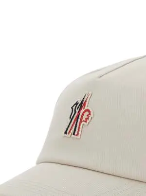 Moncler Cotton Baseball Cap With Embroidered Logo - Multicolor