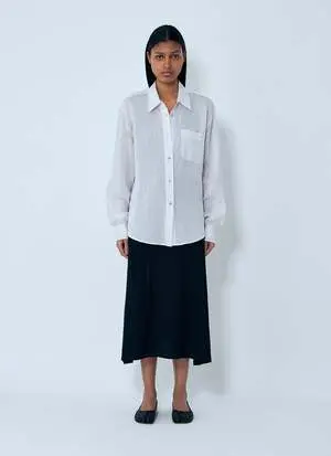 Our Legacy Forever Shirt Striped Cotton Blend With Cupro