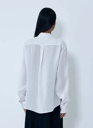Our Legacy Forever Shirt Striped Cotton Blend With Cupro