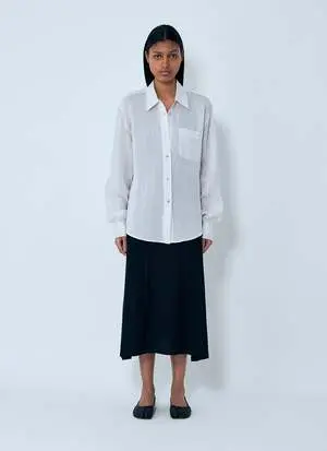 Our Legacy Forever Shirt Striped Cotton Blend With Cupro