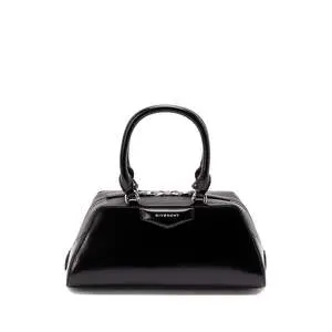 Givenchy Calf Leather Trapezoidal Tote Bag - Black