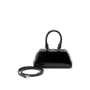 Givenchy Calf Leather Trapezoidal Tote Bag - Black