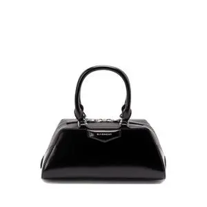 Givenchy Calf Leather Trapezoidal Tote Bag - Black