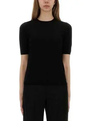 Max Mara Jersey Jeric Knit Top - Black