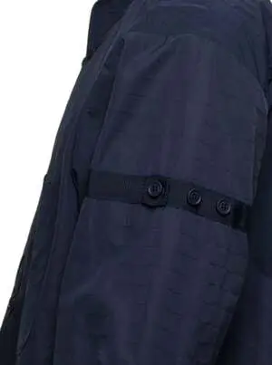 Thom Browne Oversized Blue Shirt With Patch Pockets In Polyamide Blend - Multicolor