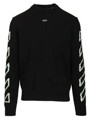 Off-White Arrows" Embroidered Crewneck Sweater