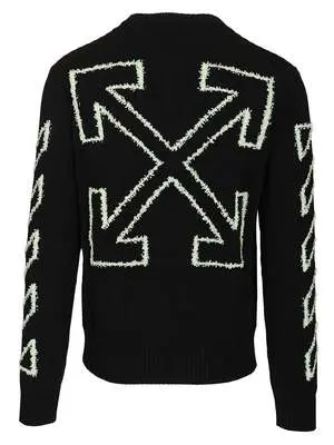 Off-White Arrows" Embroidered Crewneck Sweater