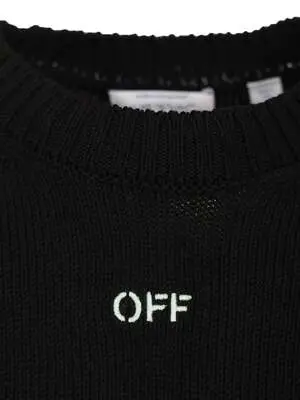 Off-White Arrows" Embroidered Crewneck Sweater