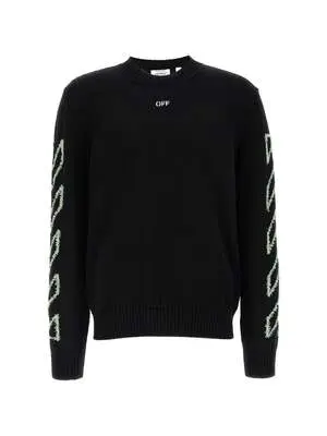 Off-White Arrows" Embroidered Crewneck Sweater
