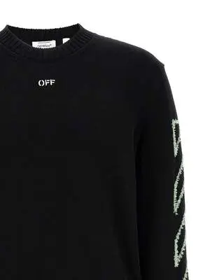 Off-White Arrows" Embroidered Crewneck Sweater