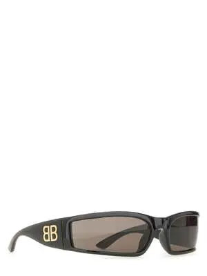 Balenciaga Sunset Rectangle Sunglasses - Black