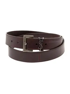 Saint Laurent Cassandre Leather Belt - Multicolor