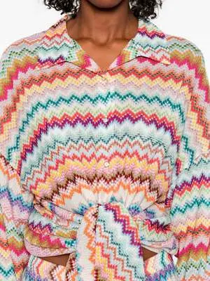 Missoni Chevron Knit Long Sleeve Shirt