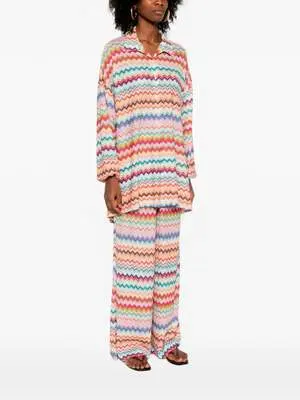 Missoni Chevron Knit Long Sleeve Shirt