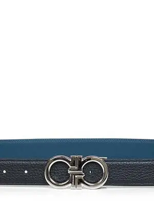 FERRAGAMO Two-tone Gancini Reversible Belt