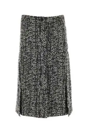 LANVIN Two-tone Bouclé Skirt - Multicolor