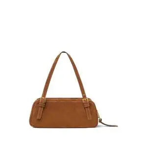 Versace Suede Textured Shoulder Bag