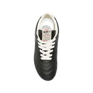 Mihara Yasuhiro Quilted Lace-up Kitten Heel Trainers