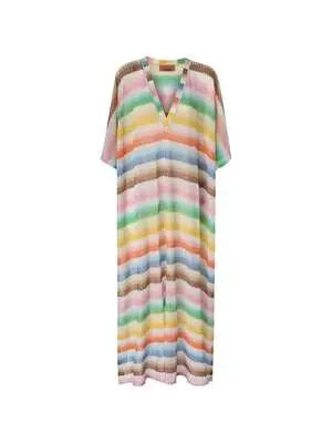 Missoni Long V-neck Cover Up - Multicolor