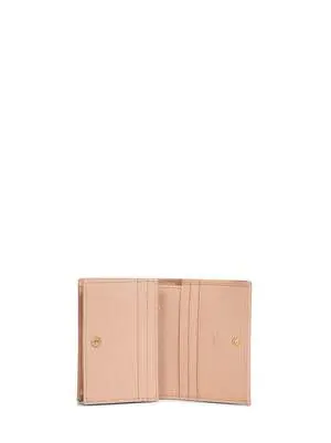 Valentino Garavani Rose Sand Vlogo Signature Wallet - Multicolor