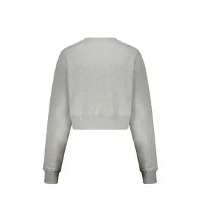 Balmain Cropped Logo Sweatshirt - Gray