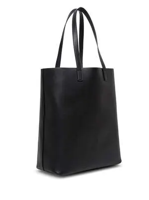 Saint Laurent Shopping Bold Handbag In Leather - Black