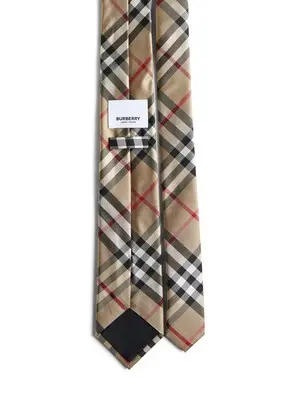 Burberry Check Silk Tie - Multicolor