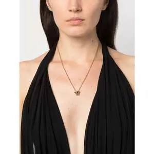 Versace La Medusa Charm Cable-link Chain Necklace