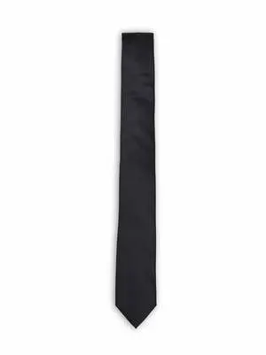 Dolce & Gabbana Black Silk Satin Neck Tie - Multicolor