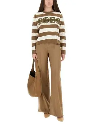 Max Mara Jersey Viterbo Sweater - Brown