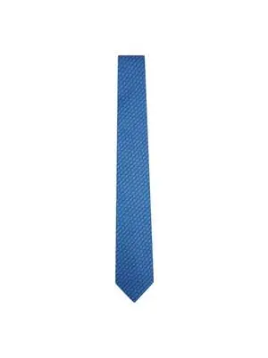 FERRAGAMO Silk Jacquard Neck Tie - Multicolor
