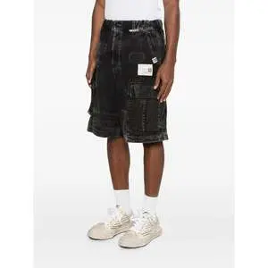 Mihara Yasuhiro Cotton Cargo Shorts - Black