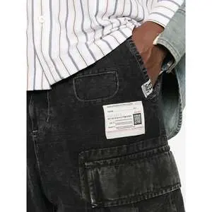 Mihara Yasuhiro Cotton Cargo Shorts - Black