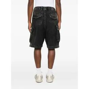 Mihara Yasuhiro Cotton Cargo Shorts - Black