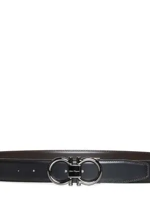 FERRAGAMO Reversible And Adjustable Gancini Belt - Multicolor