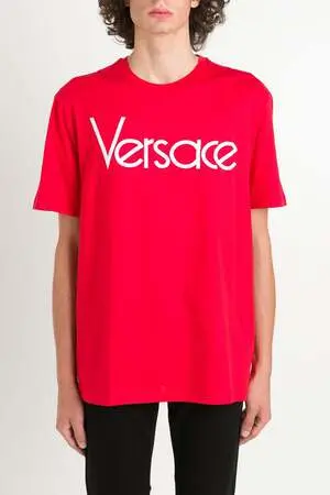 Versace Embroidered Logo Tee
