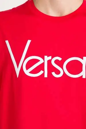 Versace Embroidered Logo Tee