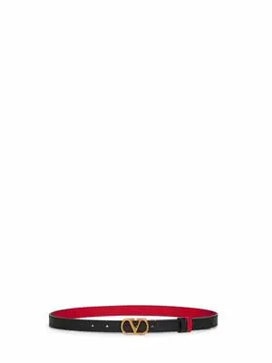 Valentino Garavani Two-tone Vlogo Signature Reversible Belt - Multicolor