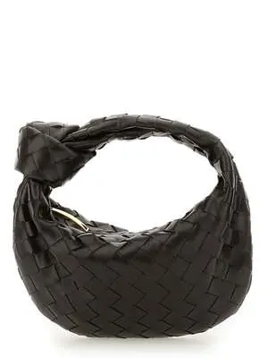 Bottega Veneta Mini Jodie Bag Woven Lamb Skin - Brown
