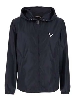 Valentino Garavani Nylon Jacket With Vlogo Detail - Multicolor