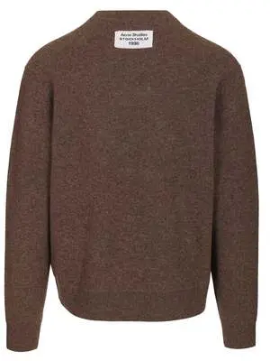 Acne Studios Long-sleeved Cashmere Crew Neck Sweater - Brown
